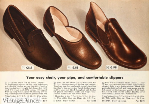 Men's Vintage Slippers | Classic Loafers, Opera, Smoking Shoes