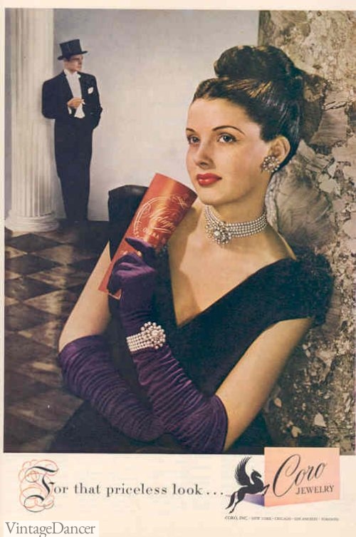 1940s Formal Dresses, Prom Dresses, Cocktail Dresses History