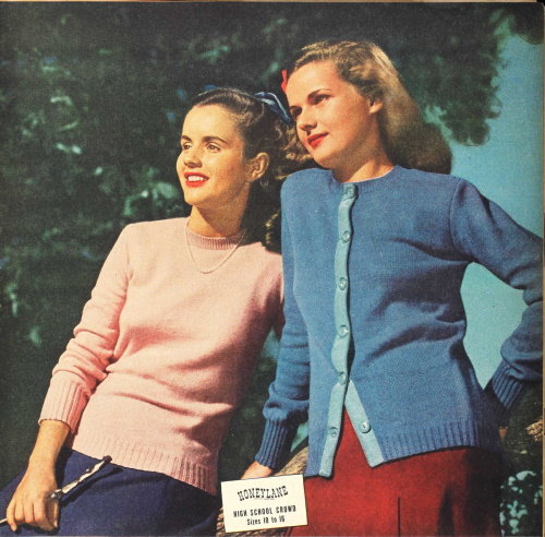 1940s Sweater Styles - Women's Pullovers and Cardigans