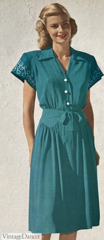 Vintage 1940s Dress Styles: Classic 40s Dresses