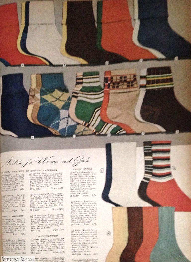 Vintage Socks | 1920s, 1930s, 1940s, 1950s, 1960s History