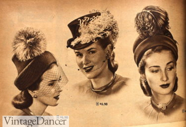 1940s Hats History - 20 Popular Women's Hat Styles