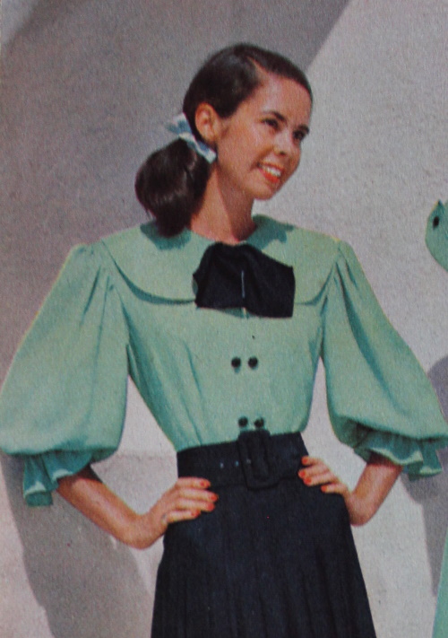 1940s Blouses, Shirts, Knit Tops Styles - Fashion History
