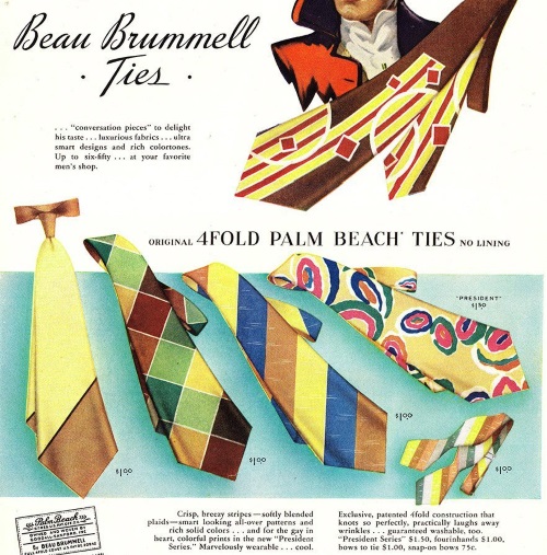 Men's Ties History of the 1920s to 1970s
