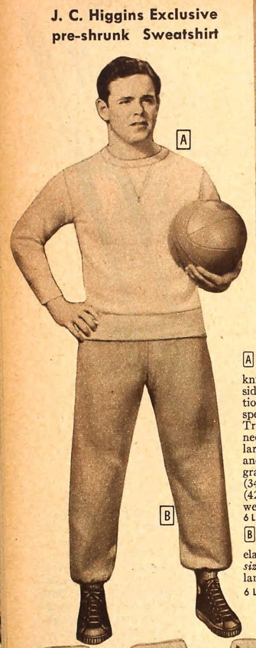 Men's Vintage Gym Clothes 1920s-1950s | Sweatshirts, Shorts, Tops ...