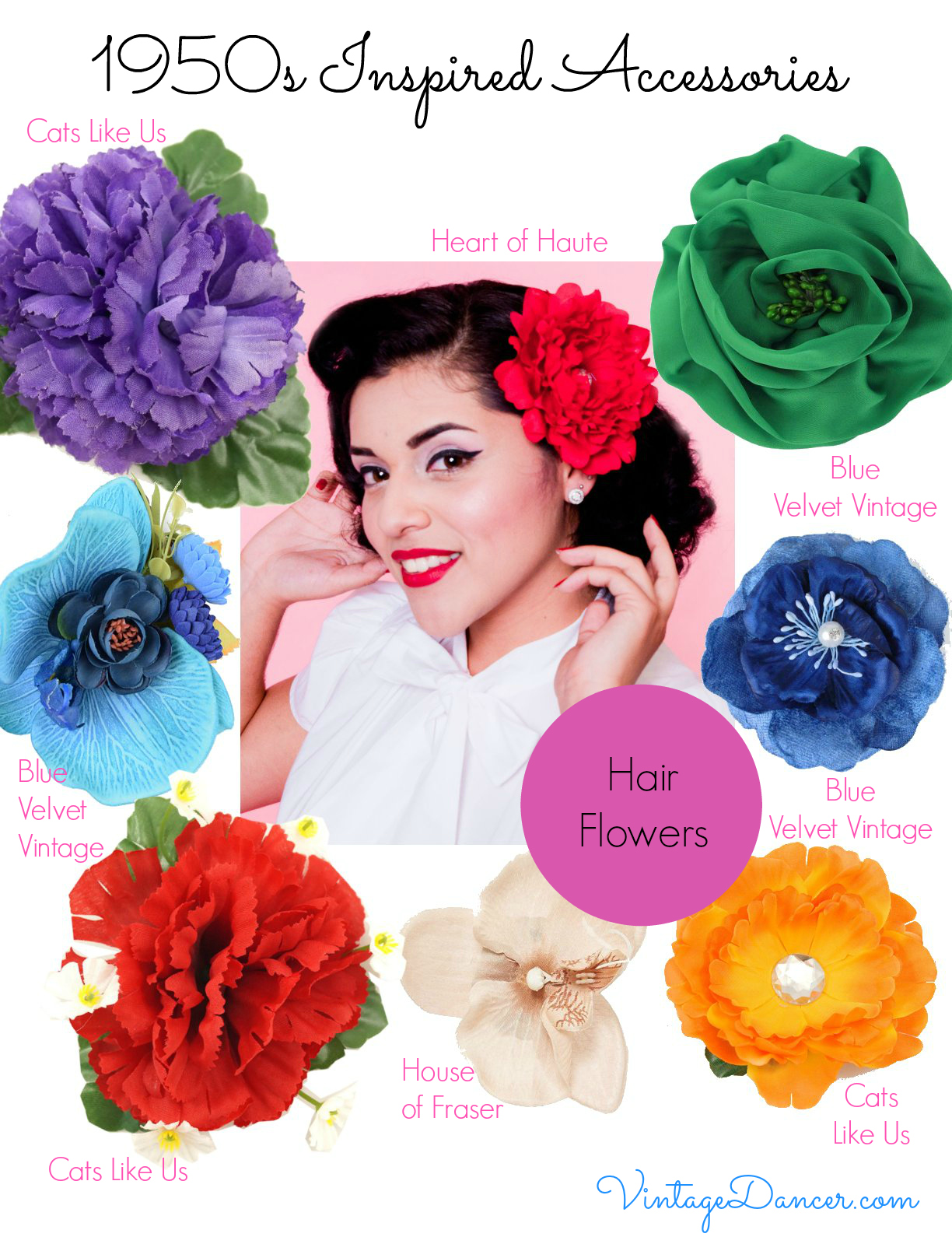 1950s Accessories | 50s Scarves, Belts, Parasols, Umbrellas