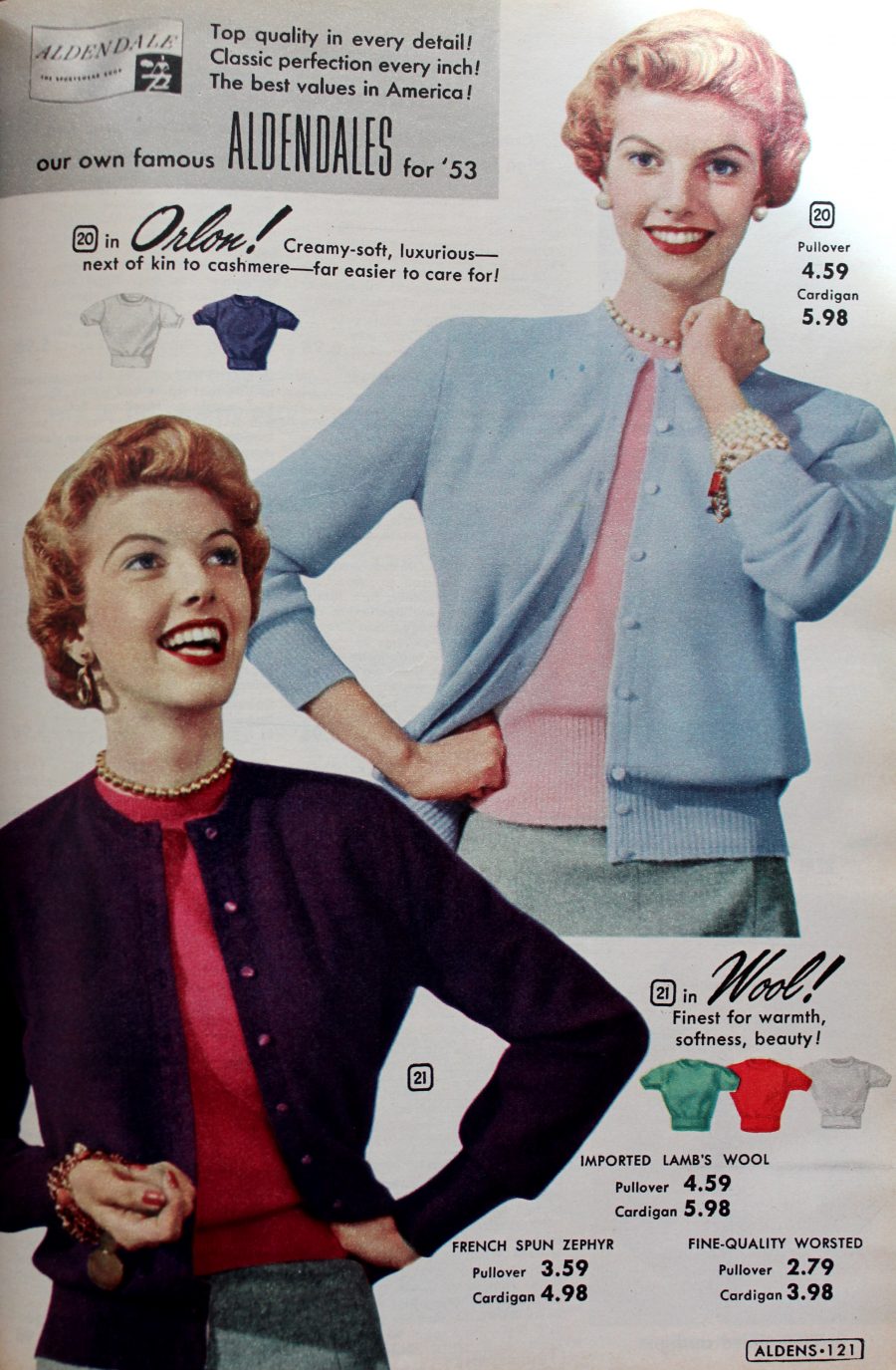 Vintage Sweaters: 1940s, 1950s, 1960s with Pictures