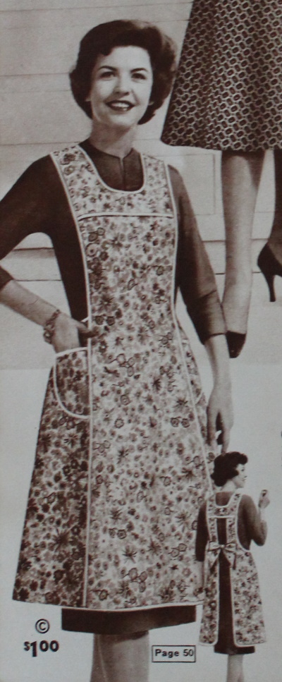 1950s Apron History: Tea Apron, Half Apron, Cobbler Apron