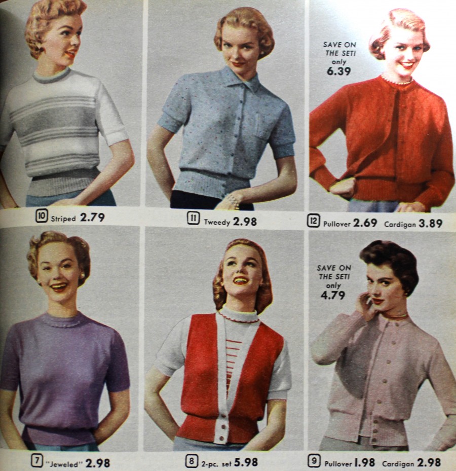 Vintage Sweaters: 1940s, 1950s, 1960s with Pictures