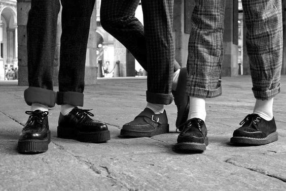 Men's 1950s Shoes Styles- Saddle Shoes to Rockabilly Boots