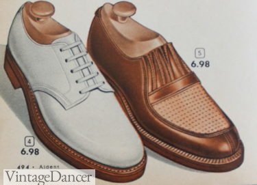 Men's 1950s Shoes Styles- Saddle Shoes to Rockabilly Boots