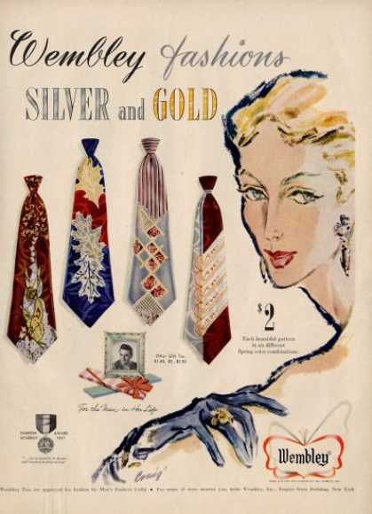 Men's Ties History of the 1920s to 1970s