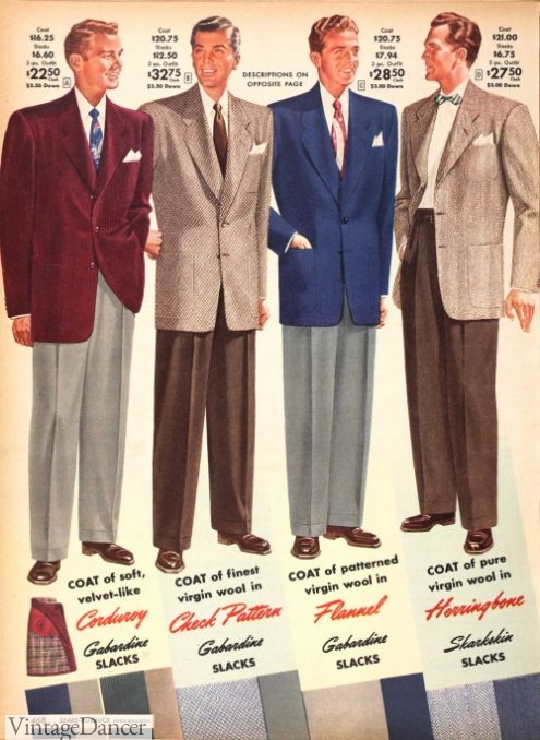 1950s Men's Fashion History for Business Attire
