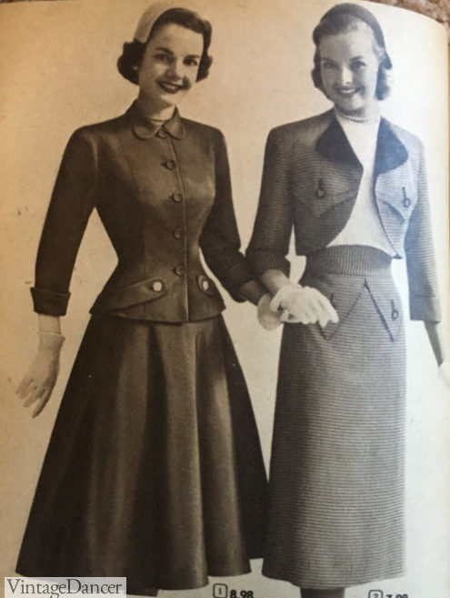 1950s Womens Suits History and Pictures
