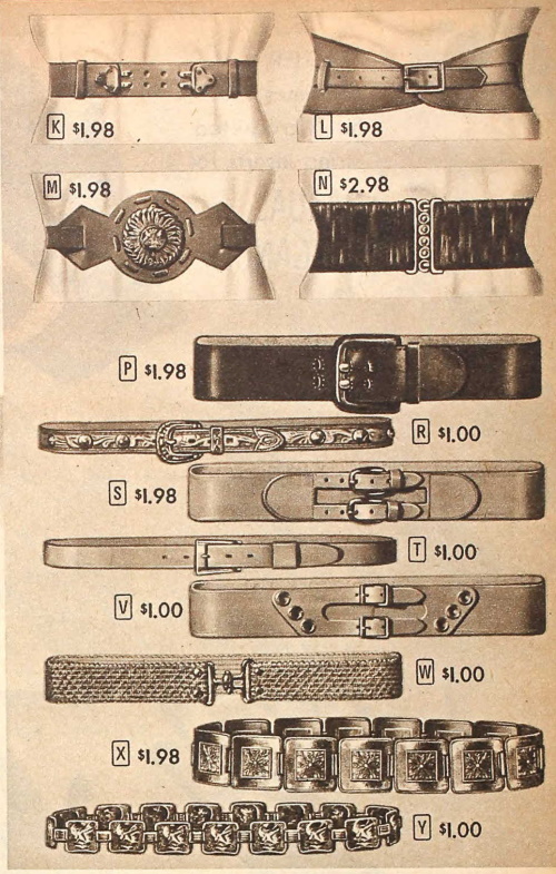 A History of Belts 1920-1960 for Women