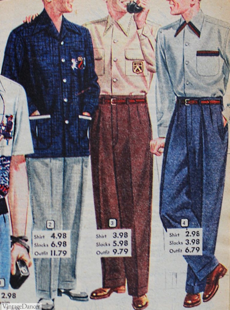 1950s Style Men's Pants, Trousers | Rockabilly Jeans