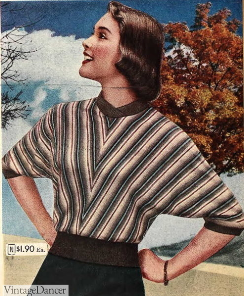 1950s Tops and Blouse Styles | 50s Fashion History