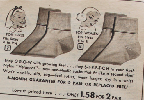 1950s Socks- Women's Bobby Socks