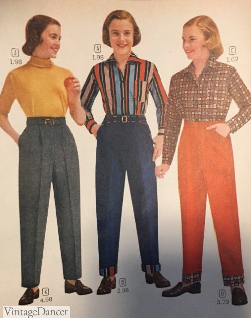 1950s Teenager Fashions - Girls' Fashion Trends and Clothing Styles