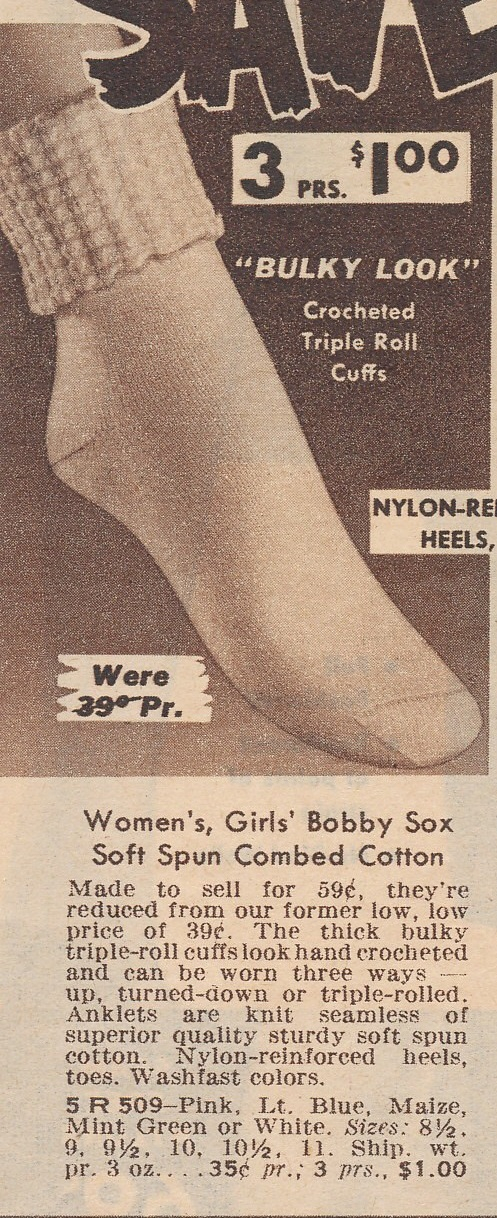 1950s Socks- Women's Bobby Socks
