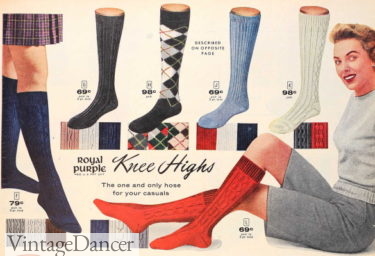 Vintage Socks | 1920s, 1930s, 1940s, 1950s, 60s, 70s, 80s Sock History