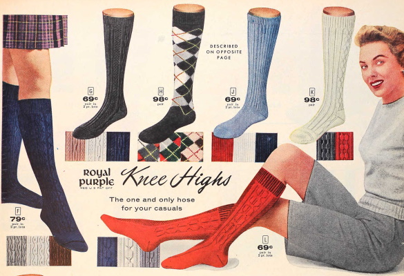 Vintage Socks | 1920s, 1930s, 1940s, 1950s, 60s, 70s, 80s Sock History
