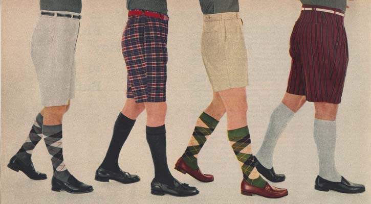 Vintage Men's Socks History-1900 to 1960s