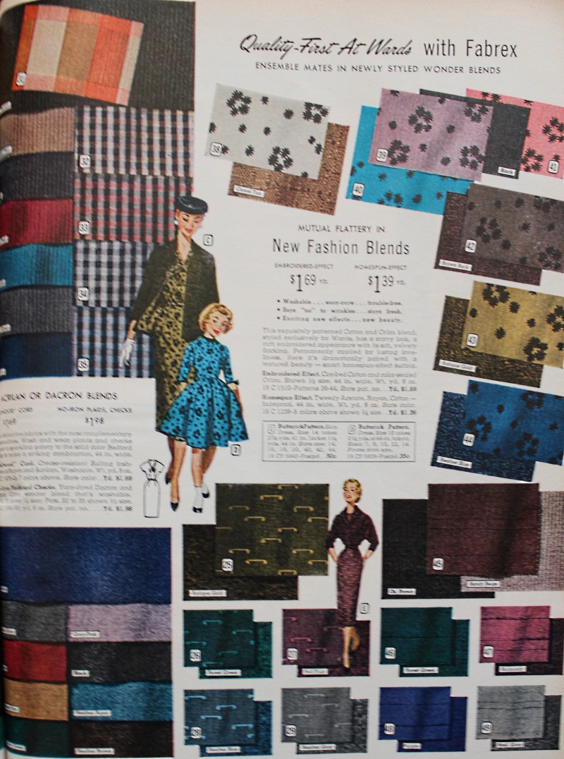 1950s Fabrics & Colors in Fashion