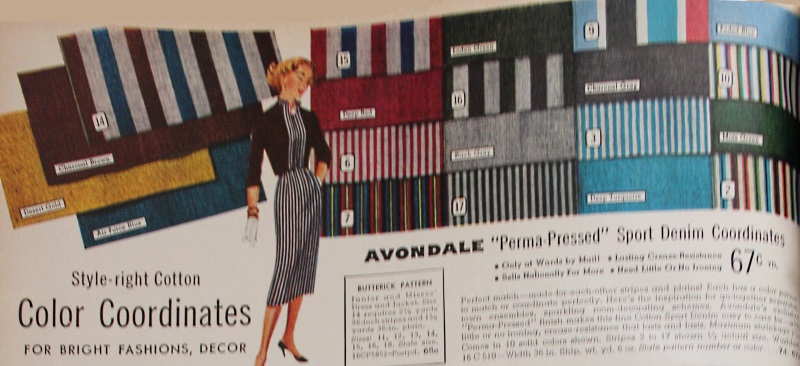 1950s Fabrics & Colors in Fashion