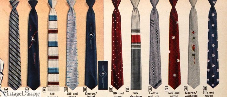 Men's Ties History of the 1920s to 1970s