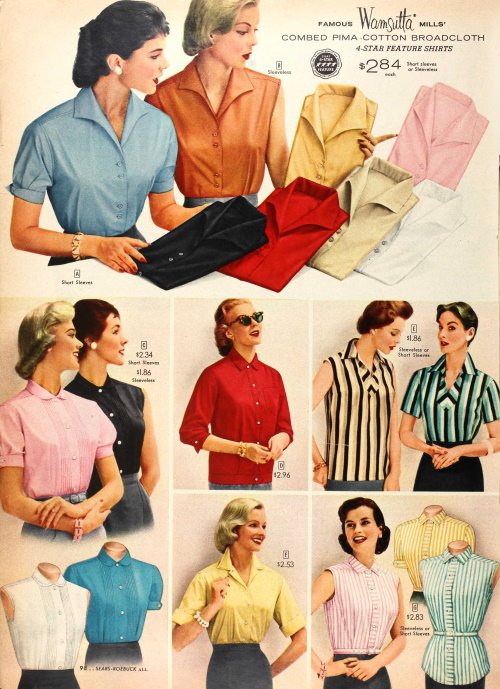 1950s Tops and Blouse Styles | 50s Fashion History
