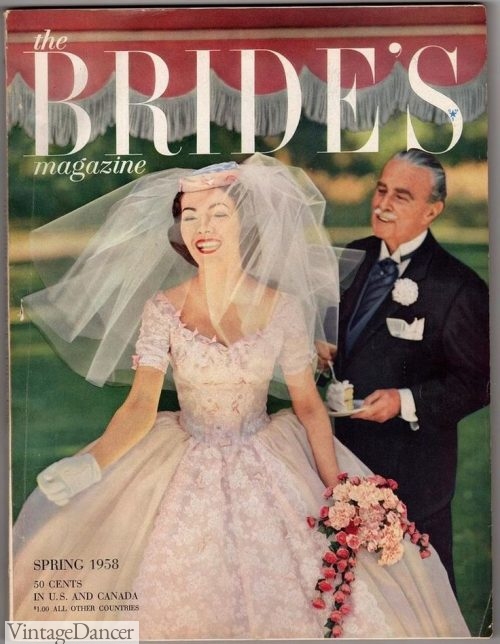 1950s Vintage Wedding Dresses & Shoes History