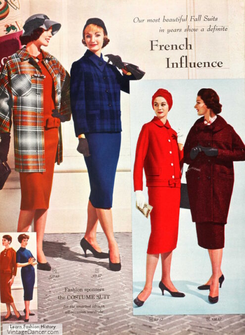 1950s Womens Suits History and Pictures