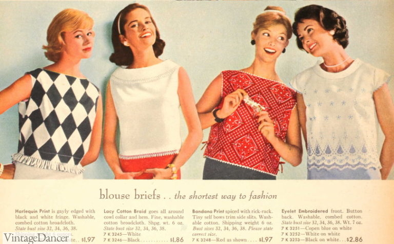 1960s Tops, Shirts, and Blouse Styles | History