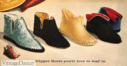 New Vintage Slippers, House Shoes, Boudoir Shoes for Ladies