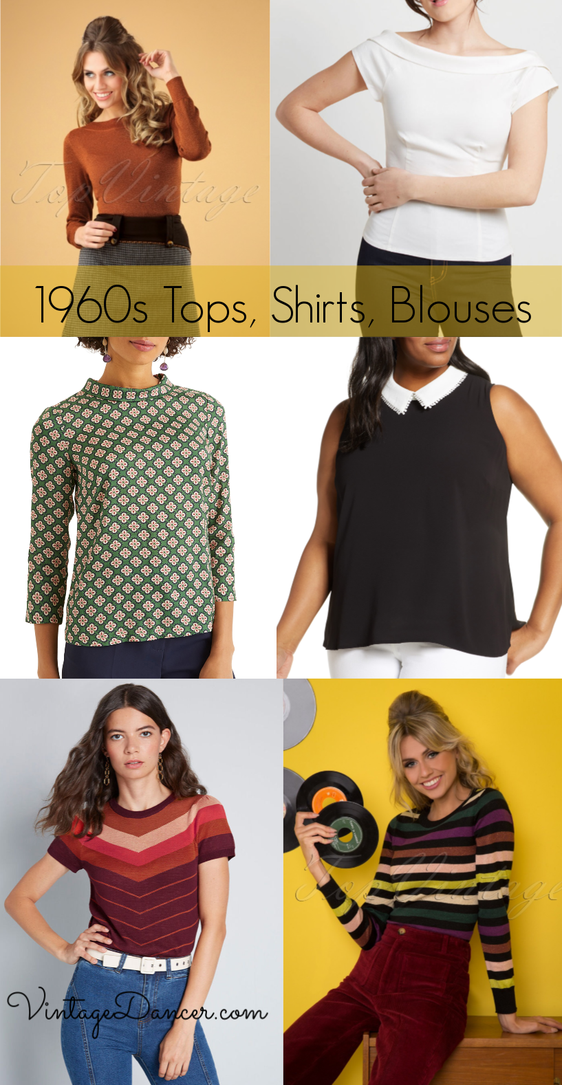 60s Shirts, T-shirts, Blouses, Hippie Shirts
