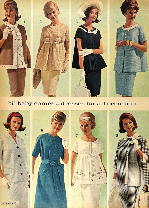 Vintage Maternity Dresses, Clothes, Sewing Patterns