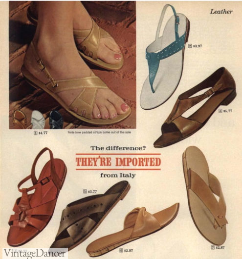 Vintage Sandal History: Retro 1920s to 1970s Sandals