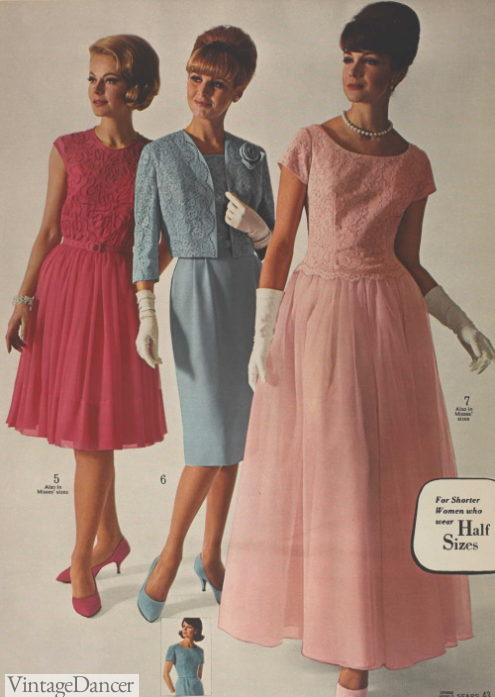 1960s Evening Dresses, Bridesmaids, Mothers Gowns