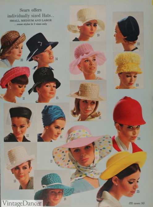 1960s Hats Styles | Women's Hat History