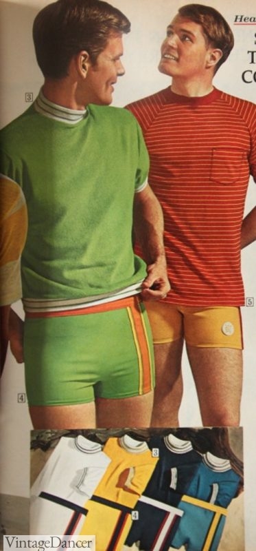 Retro Men's Swim Trunks - 1960s, 1970s, 1980s History