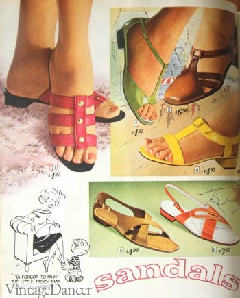 Vintage Sandal History: Retro 1920s to 1970s Sandals