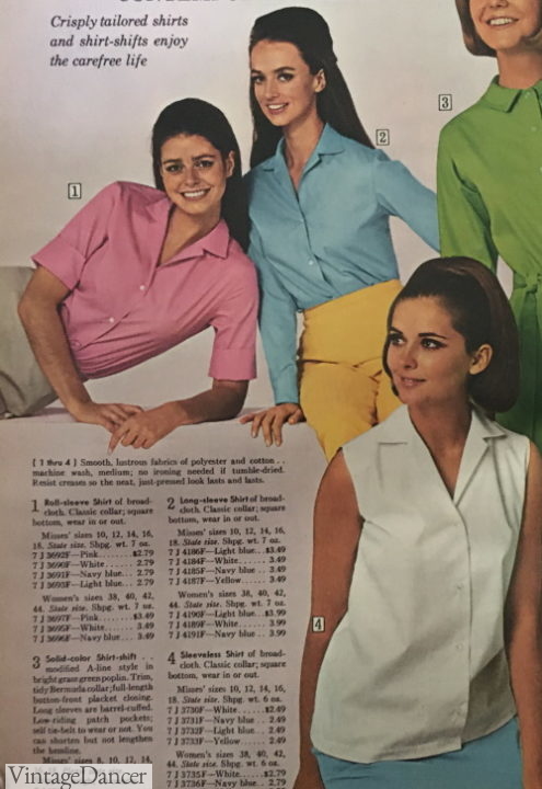 1960s Tops, Shirts, and Blouse Styles | History