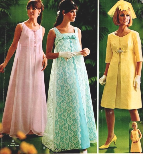 1960s Evening Dresses, Bridesmaids, Mothers Gowns