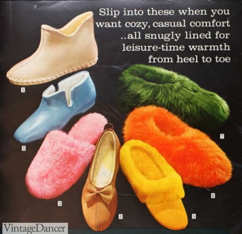 New Vintage Slippers, House Shoes, Boudoir Shoes for Ladies
