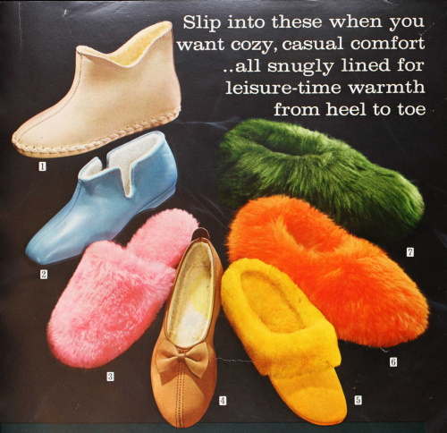 New Vintage Slippers, House Shoes, Boudoir Shoes for Ladies