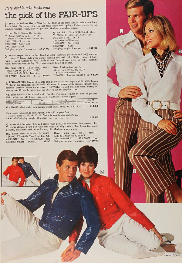 1950s, 1960s, 1970s Matching Couples Outfits