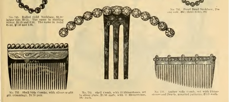 Victorian Wigs, Hair Pieces | Victorian Hair Jewelry