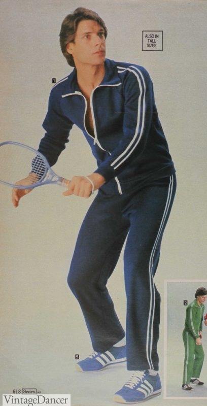 Men's Retro Workout Clothes 70s, 80s, 90s| Tracksuits, Sweatshirts