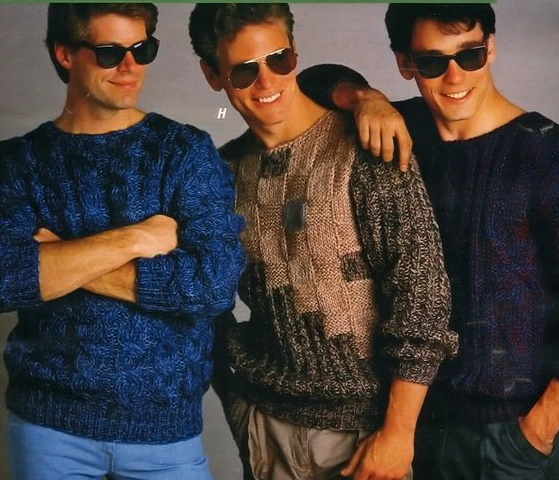 Men's Vintage Sweaters History 20s, 30s, 40s, 50s, 60s, 70s, 80s
